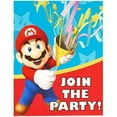 Super Mario Party Invitations, 8pk - Walmart.com