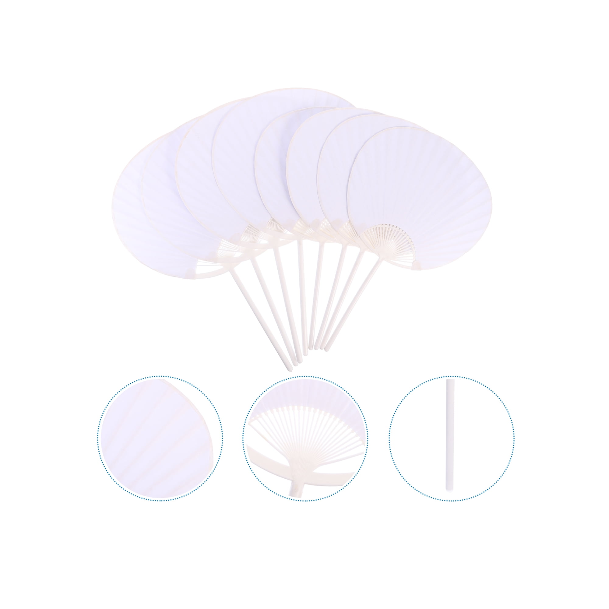 Click here for Pixnor 8pcs Diy Fan Paper Funny Graffiti Fans Pain... prices