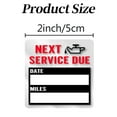 Lssam Windshield Oil Change Reminder Stickers Static Cling No Residue ...
