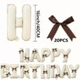 16 Inch Vintage Cream Aluminum Birthday Balloon Set - Happy Birthday ...