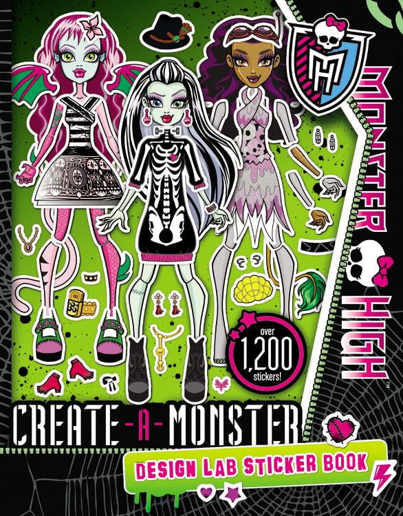 Monster High: Create-A-Monster Design Lab Sticker Book - Walmart.com