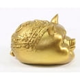 Feng Shui Gold 3" Legless Pig Head Oval Round Statue Figurine Gift Home ...