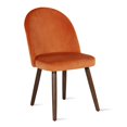 Novogratz Burma Upholstered Dining Chair, Orange (2-pack) - Walmart.com