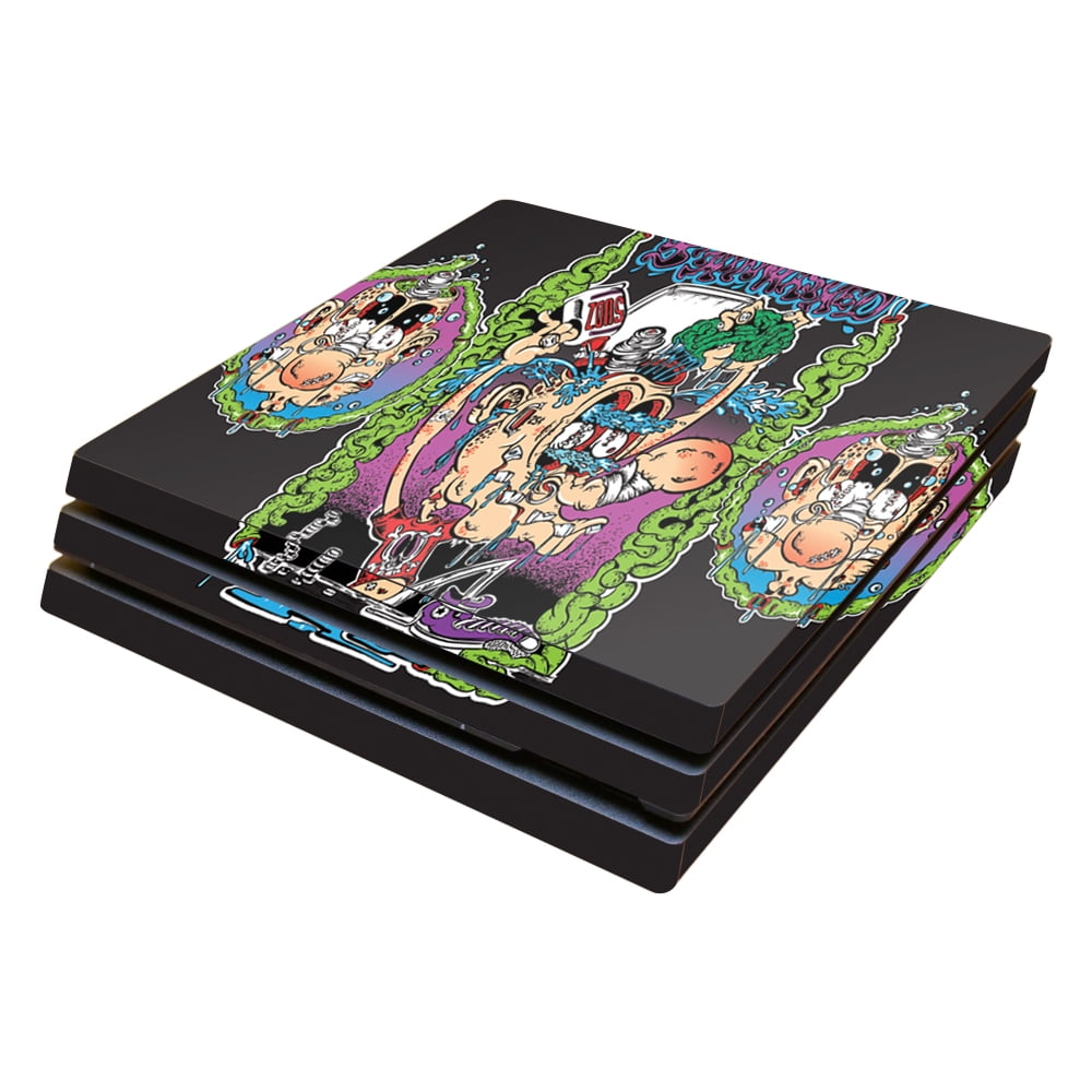 Skin Decal Wrap Compatible With Sony PS4 Pro Console Brainwashed ...