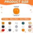 15 Colors HalloweenGlass Beads Round Mixed Color 3mm Hole:1mm 15 colors ...