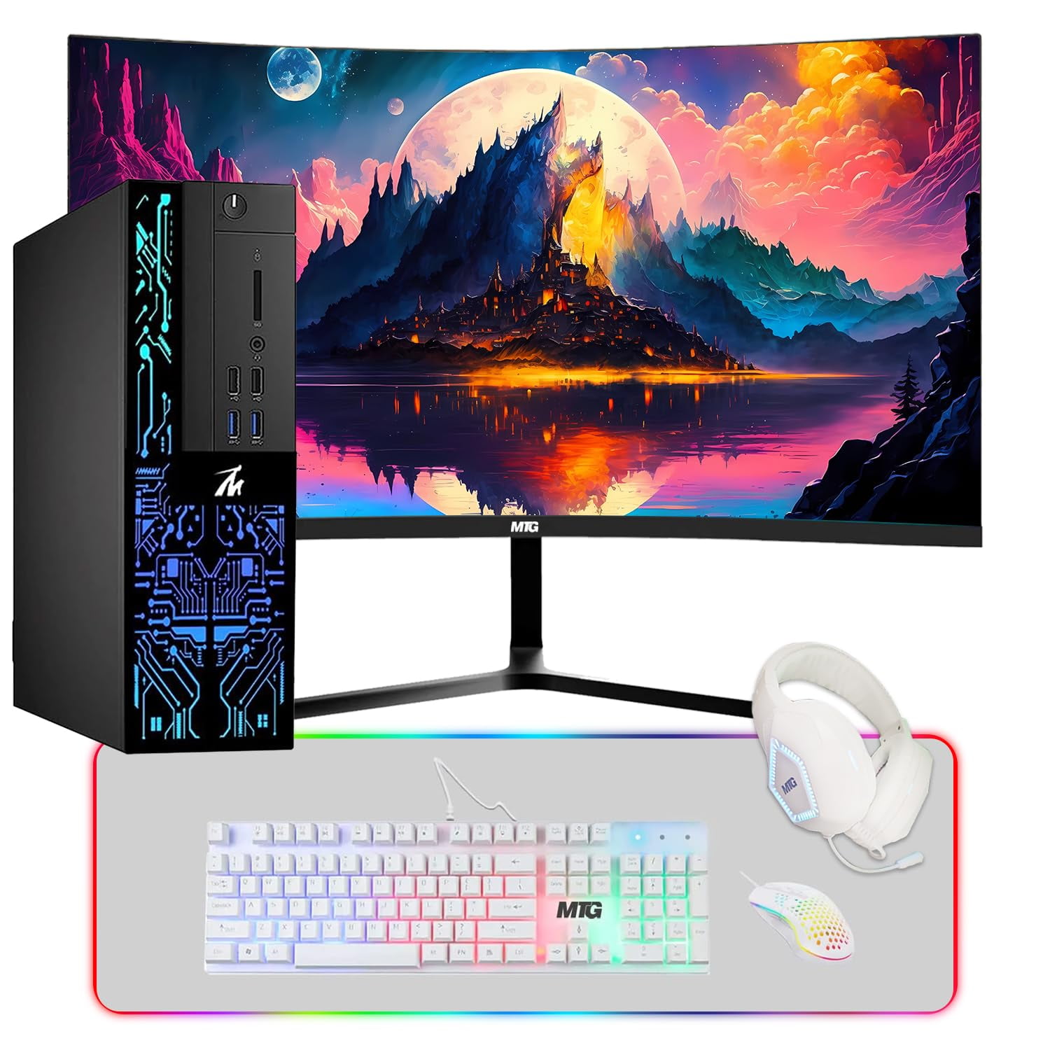 Restored TechMagnet Gaming PC Desktop,Intel Core i3-6100,Siwa 6,AMD RX ...