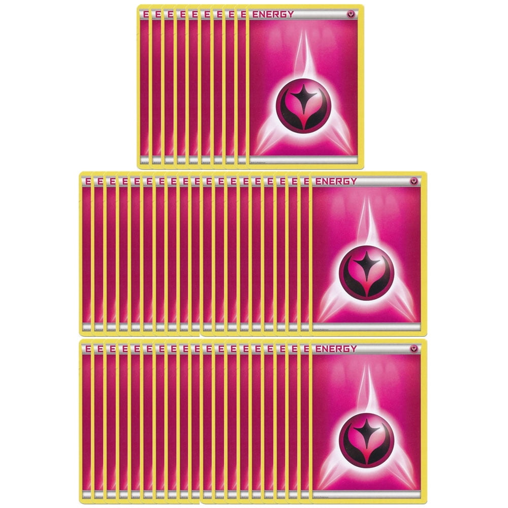 Pokemon Cards - LOT OF 50 FAIRY ENERGY Cards (pink) - Walmart.com
