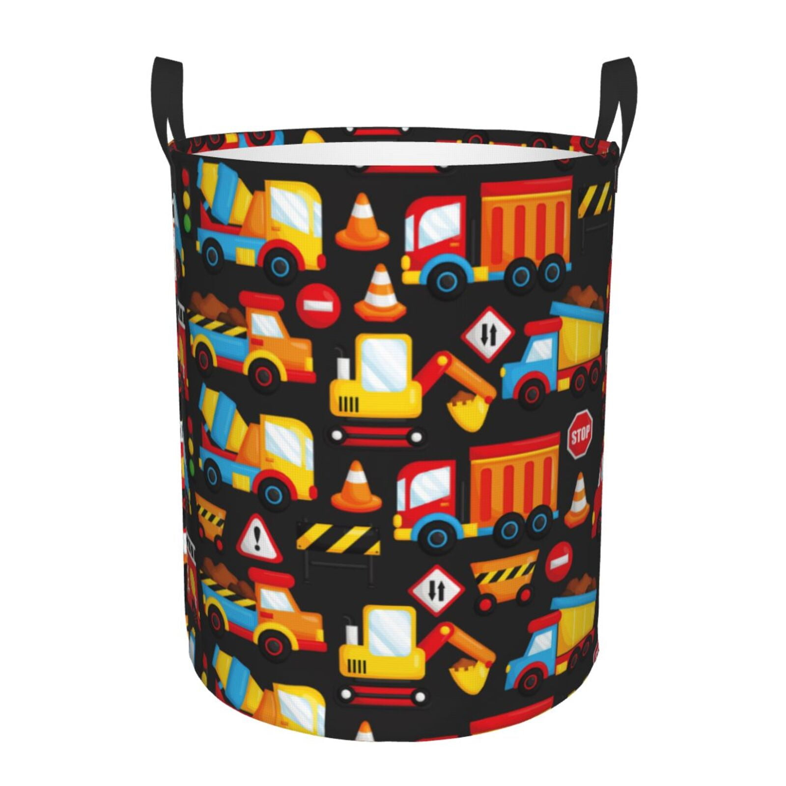 Fotbe Construction Truck Cesto de Ropa con Asas, Cesto Impermeable de ...