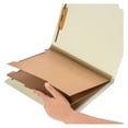 Classification Folders Letter Size - 10 Pack Green 2-Divider - 2 Inch ...