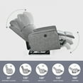 Electric Power Recliner Chair, Reclining Chair for Bedroom Living Room ...