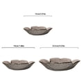 AOOOWER Glass Snacks Serving Dish Elegant 3 Tiers Fruits Bowl for ...