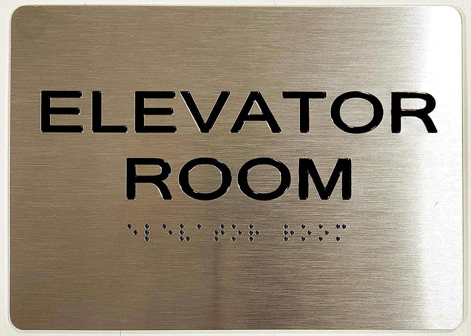 Elevator Room Sign -(Aluminum, Brush Silver, Size 5X7) The Sensation ...