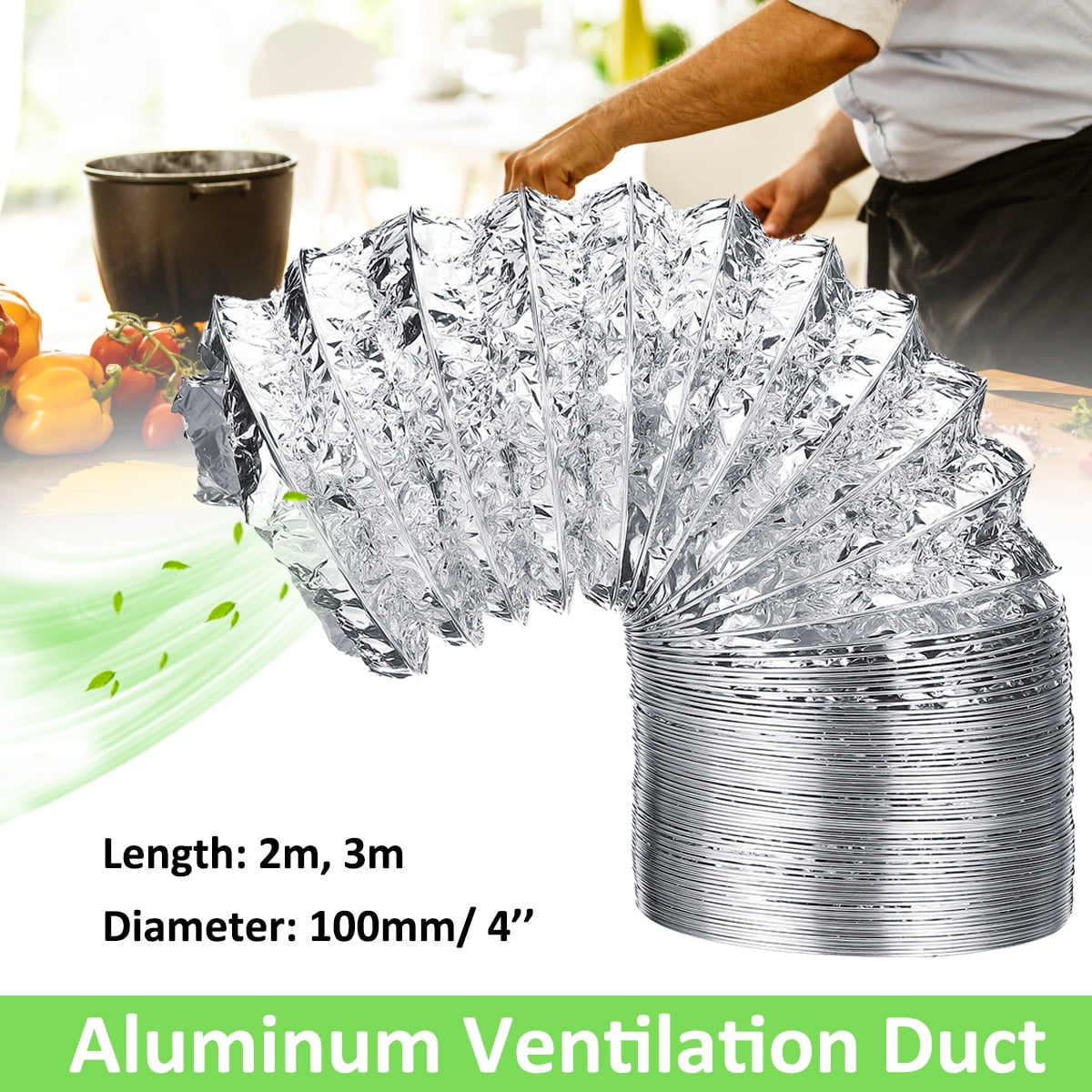 PVC Aluminum Ventilation Duct Dryer Duct Temperature Range: -30℃ ~ 100 ...