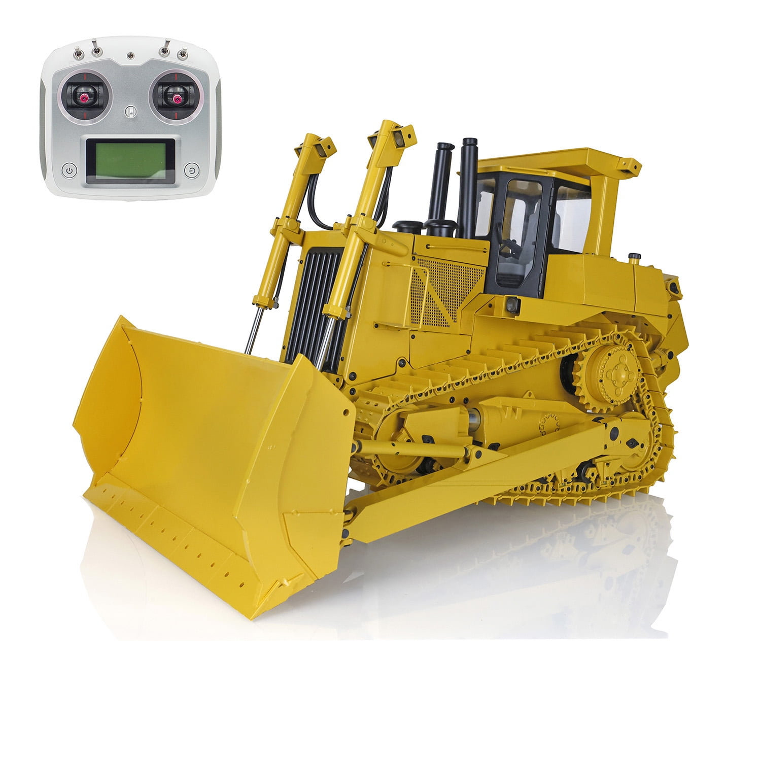 1/14 Metal Hydraulic Rc Bulldozer Dxr2 I6S Radio Sound Pump Esc Motor ...