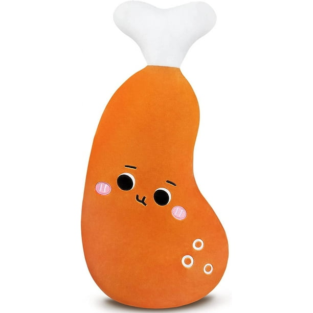 19.6in Drumstick Plush Pillow, Soft Chicken Thigh Hugging Pillow, Super ...