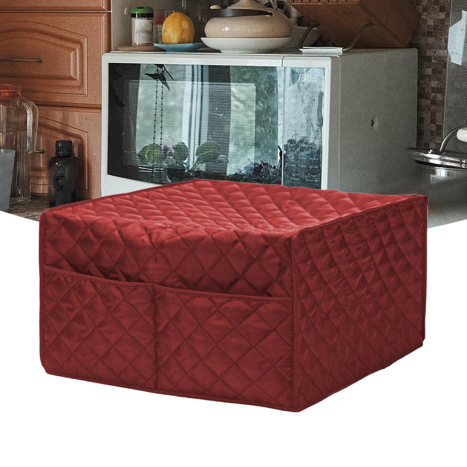 Microwave Cover Small Kitchen Appliance Cover Sturdy Front Pockets ...