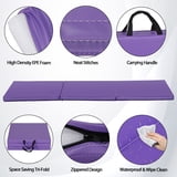 ZenSports Thick Large Foldable Gym Foam Fitness Padded Mat 6'x2' for ...