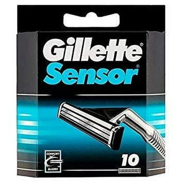Gillette Sensor Men's Razor Blade Refills, 10 Count, Self-Adjusting ...