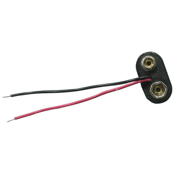 PRO POWER - Flexible Side Entry Snap-On PP3 Battery Connector, 5 Pack ...