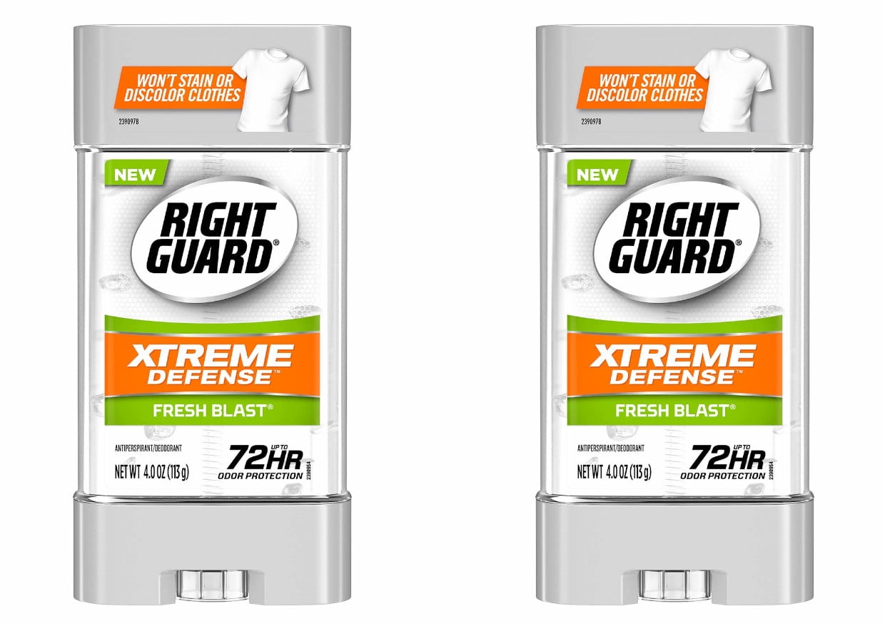 Right Guard Xtreme Total Defense 5 Mens Antiperspirant Gel Fresh Blast ...