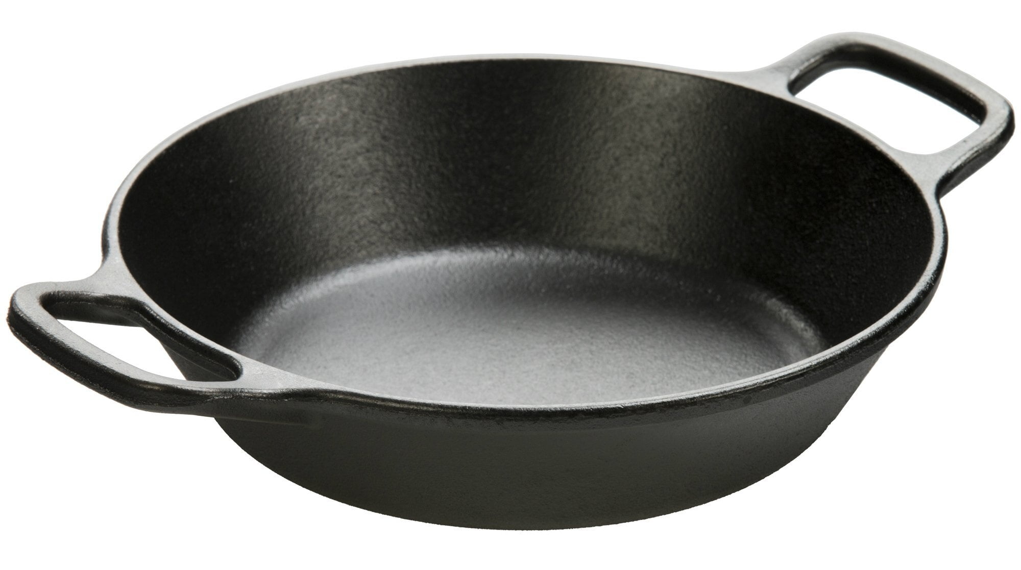 Seasoned Round Cast Iron Pan with 2 Loop Handles - 8 Inch Ergonomic ...