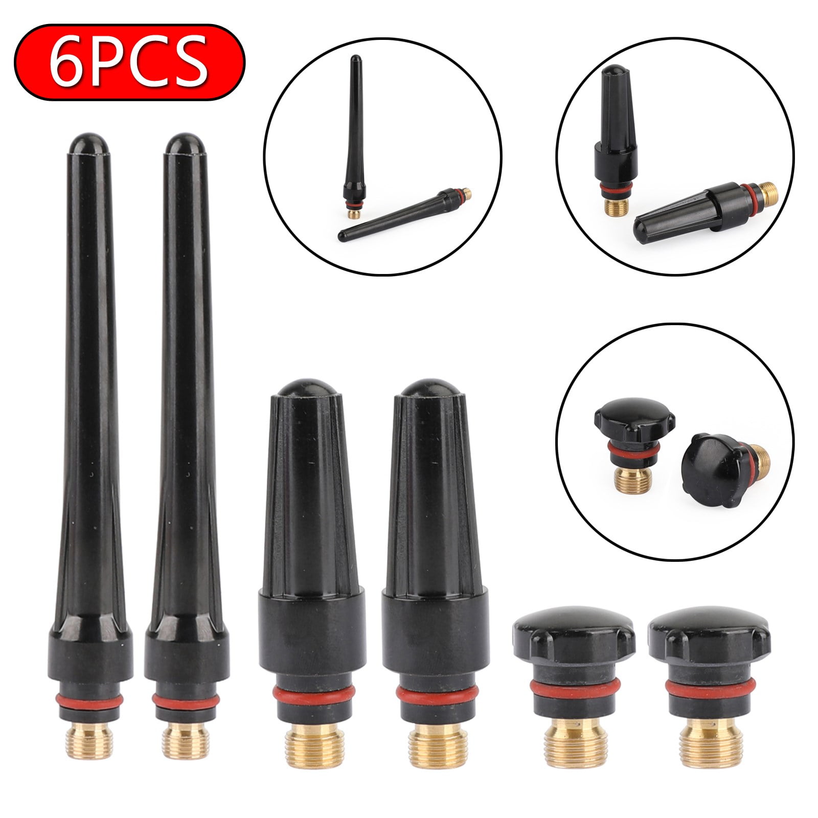 Back Caps For WP17 WP26 WP18 TIG Welding Torch Long Medium Short 2x 7,8 ...