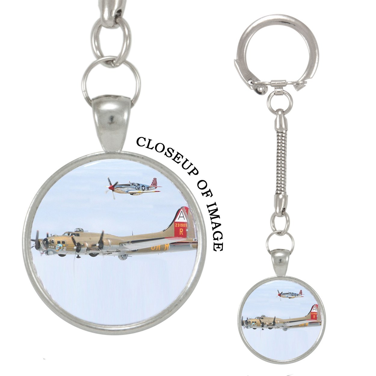Consolidated B17 WWII Plane Keychain - Walmart.com