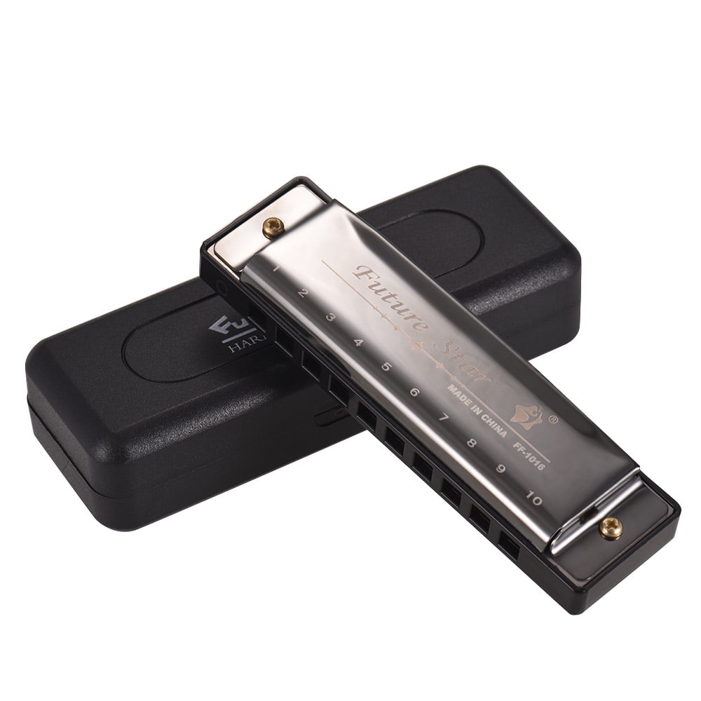 of C Diatonic Harmonica Mouthorgan with ABS Reeds Mirror Surface Design ...