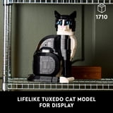LEGO Ideas Tuxedo Cat Building Set, Home Décor, Collectible Model, Cat ...