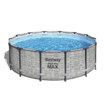 "Bestway Metal Pro MAX 14' x 48"" Round Above Ground Pool Set" - Walmart.com