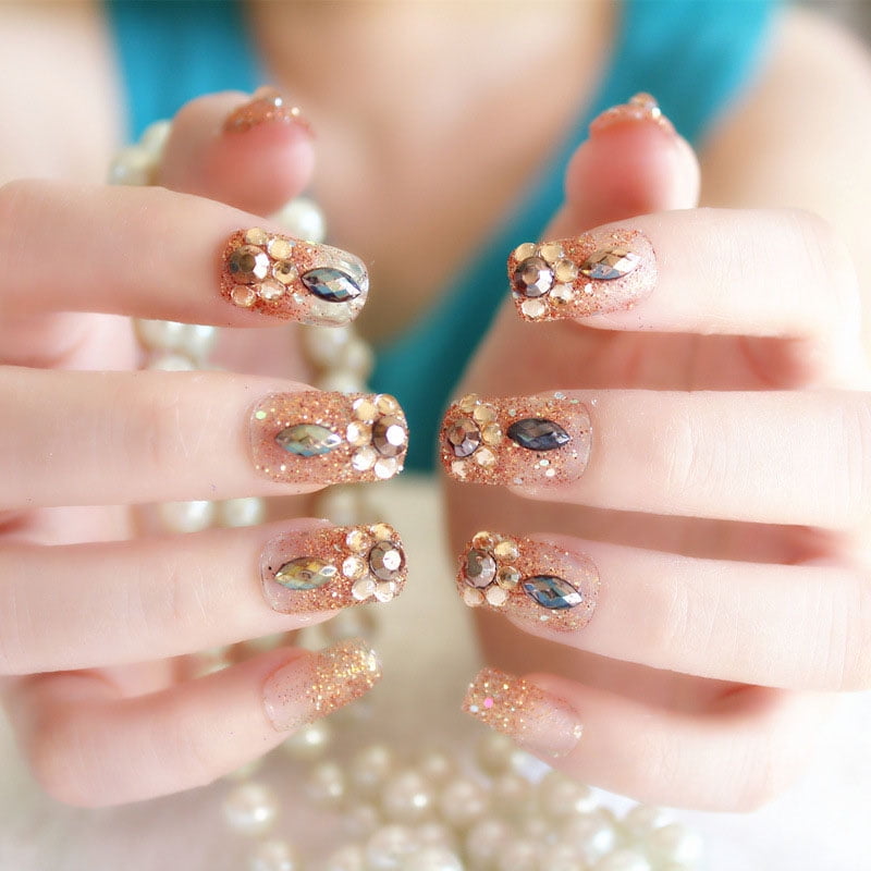 Crystal Bridal Nails