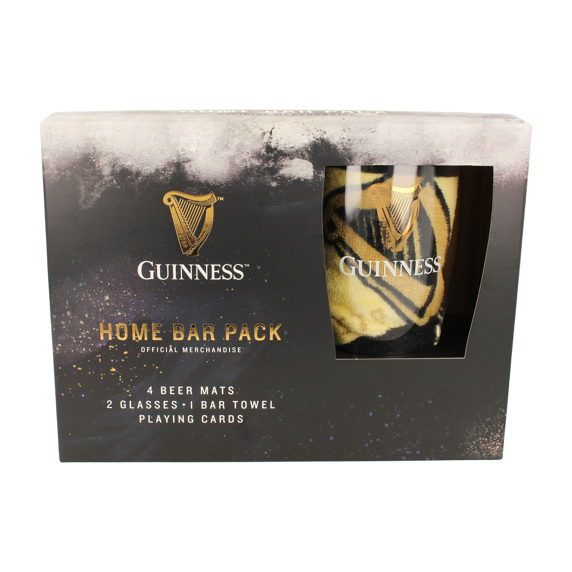 Click here for Guinness - Home Bar Pack (2 Pint Glasses  Bar Towe... prices