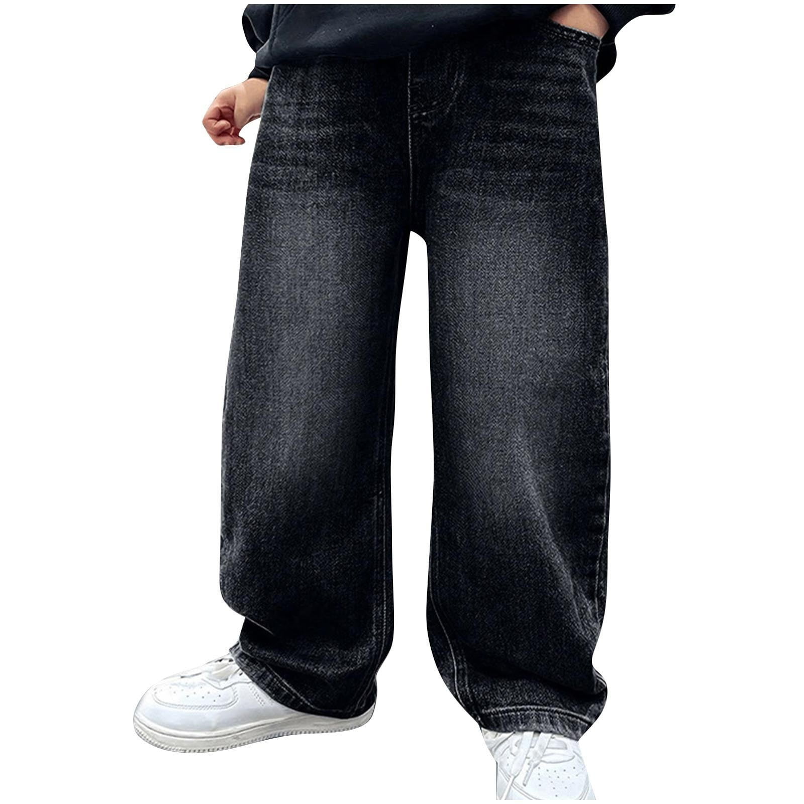 Click here for Liaqionyy Boys Jeans Wide Leg Baggy Streetwear Den... prices