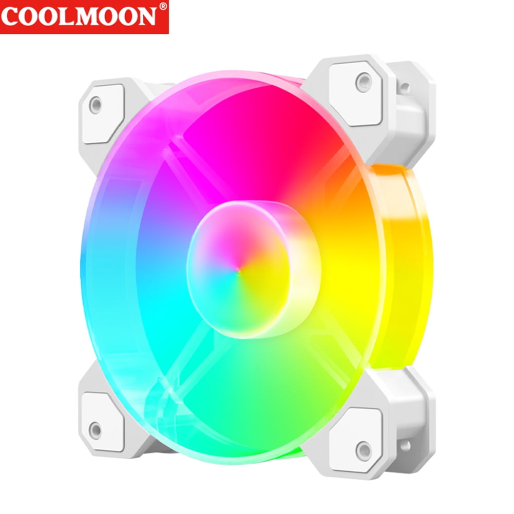 Yucurem COOLMOON 12cm Case Cooler 5V 3PIN ARGB PC Case Radiator 12V ...