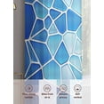 Abstract Color Blocks Sheer Curtains 84 inches Long 2 Panels Set Modern ...
