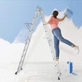 Step Ladder Folding Ladder, LUISLADDERS Multi-Purpose Aluminium ...