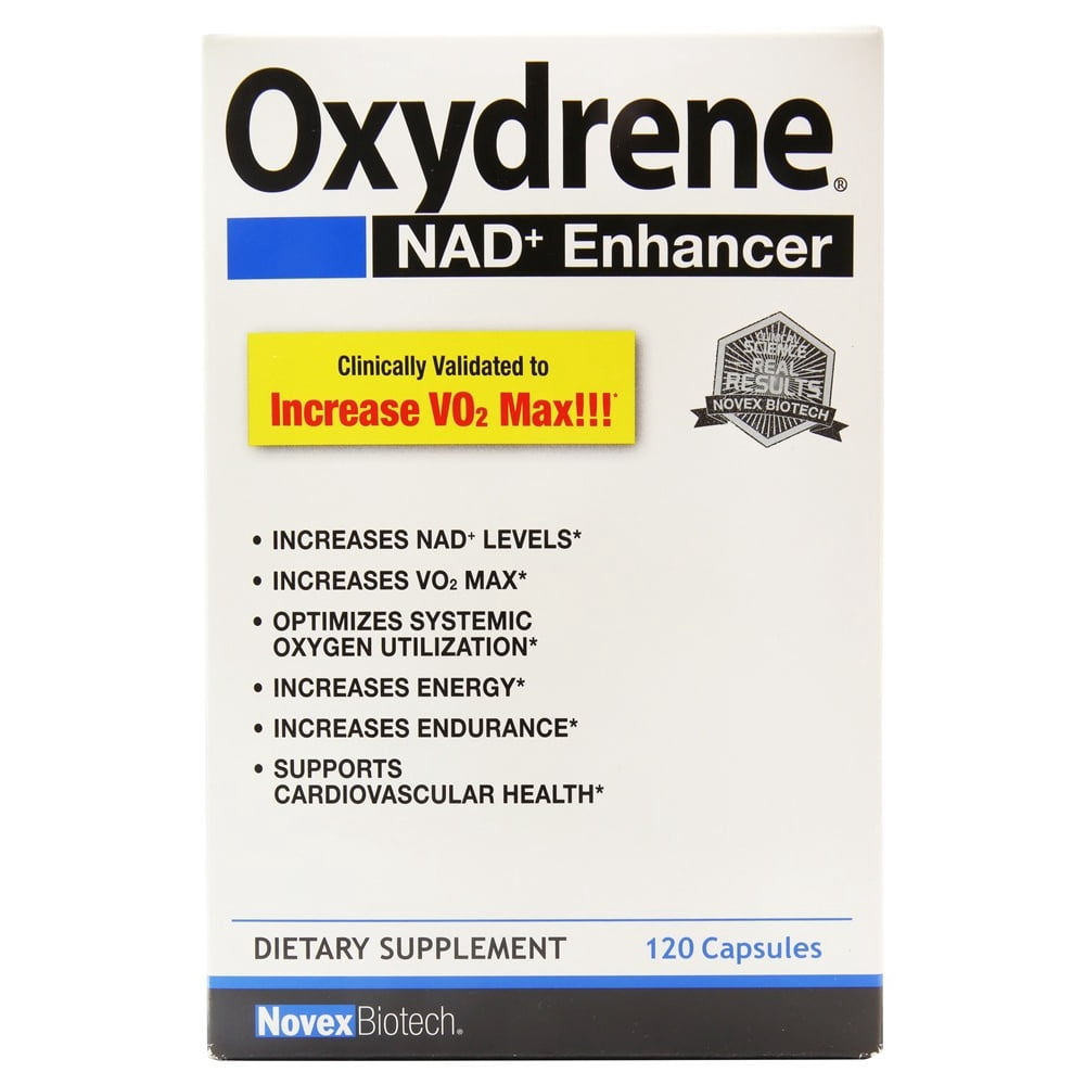Novex Biotech - Oxydrene NAD + Enhancer - 120 Capsules - Walmart.com ...