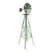8ft Large Galvanized Windmill, Metal Yard Garden Decor for Outdoors ...
