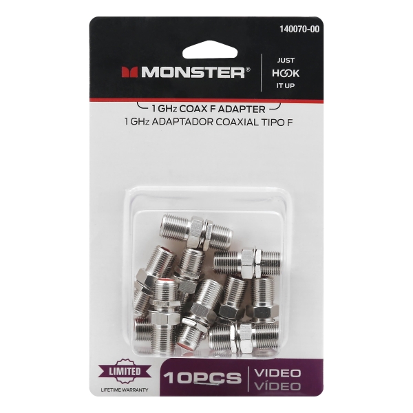 Jhiu by Monster 140070-00 1000 Mhz Coax Cable Connectors - Walmart.com