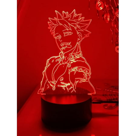 CLYARTPS -The Seven Deadly Sins ban 3D led lamp for bedhome Manga ...