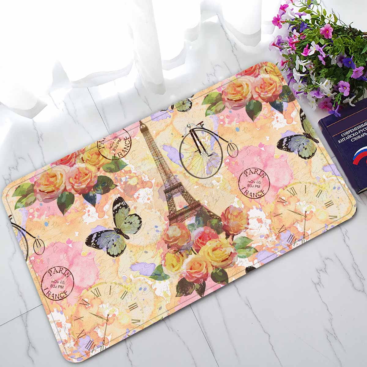 Click here for Yusdecor Paris Travel Home Decor Floor Mat Area Ru... prices