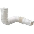 Amerimax White Flexible Downspout Extension Gutter Connector Rainwater Drainage