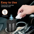 Car Trash Can, 2 Packs Mini Car Trash Bin with Lid, Leakproof Cup ...