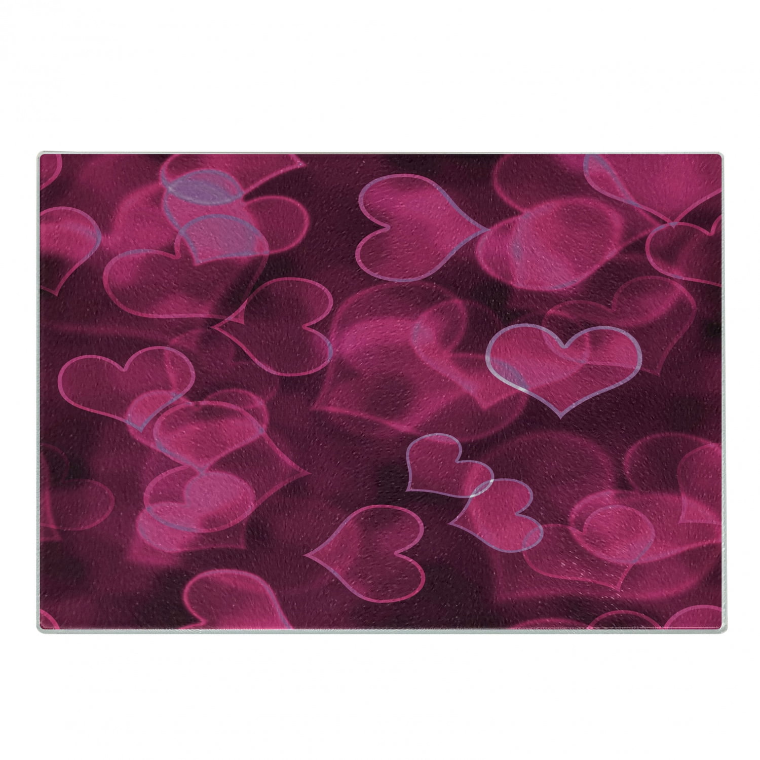 Hot Pink Cutting Board, Heart Shapes on Blurry Background Romantic ...