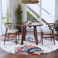 7ft Round Rug Independence Day Area Rugs for Living Room Bedroom ...