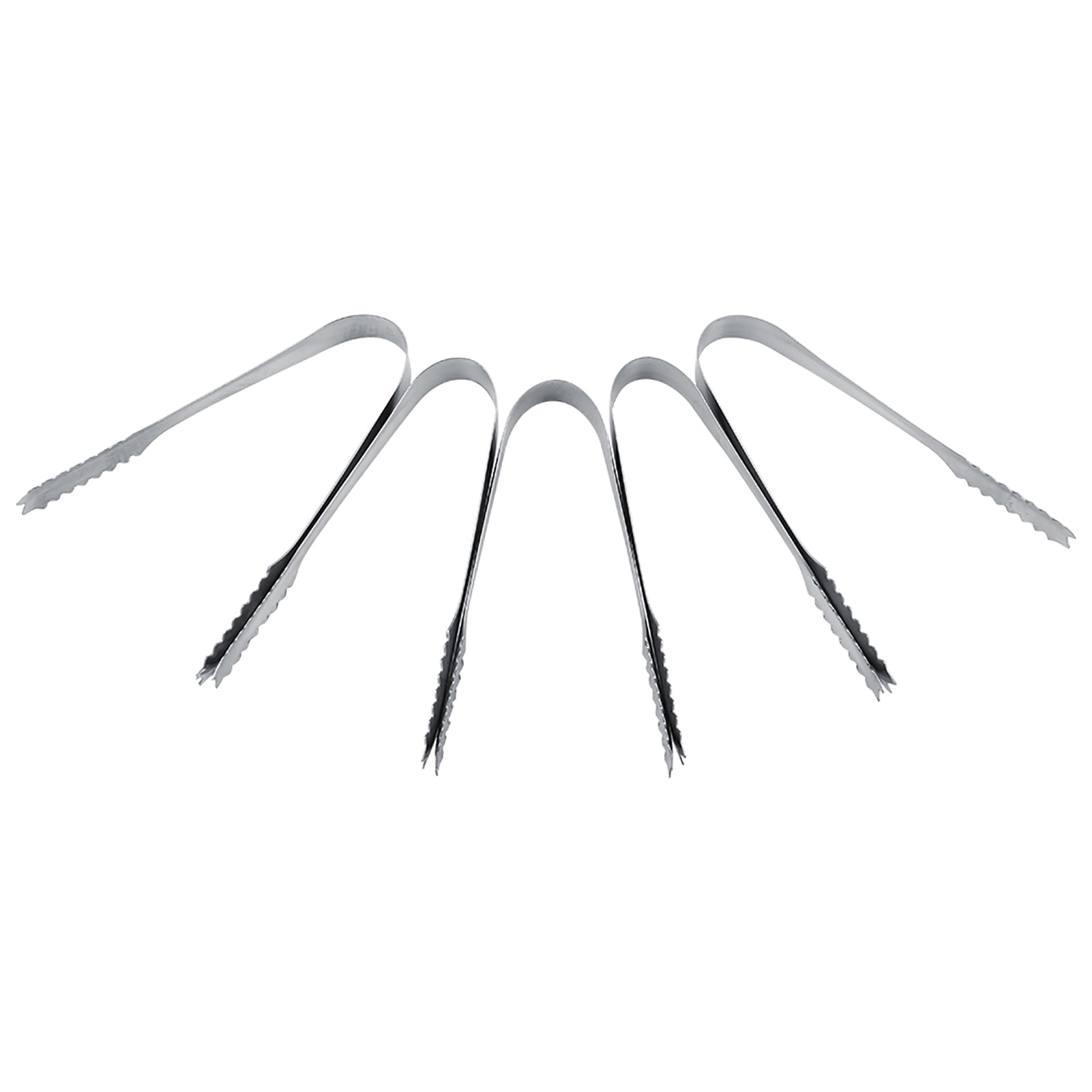 JUEGO DE 5 PINZAS PARA CUCHARAS DE HIELO DE ACERO INOXIDABLE, FÁCLES DE ...