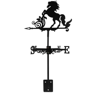 Iron Weather Vane Wind Direction Outdoor Garden Stake Farm Roof Mount ...