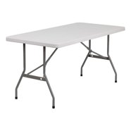 Bowery Hill 24" x 48" Folding Table in Mahogany - Walmart.com