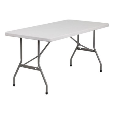 Bowery Hill 24" x 48" Folding Table in Mahogany - Walmart.com