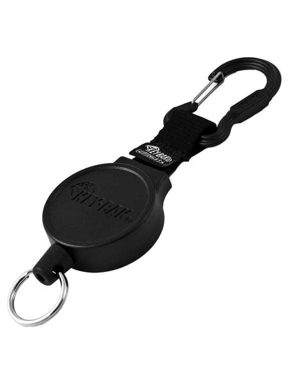 KEY-BAK Original HD Retractable Keychain, 48" Retractable Cord, Chrome ...